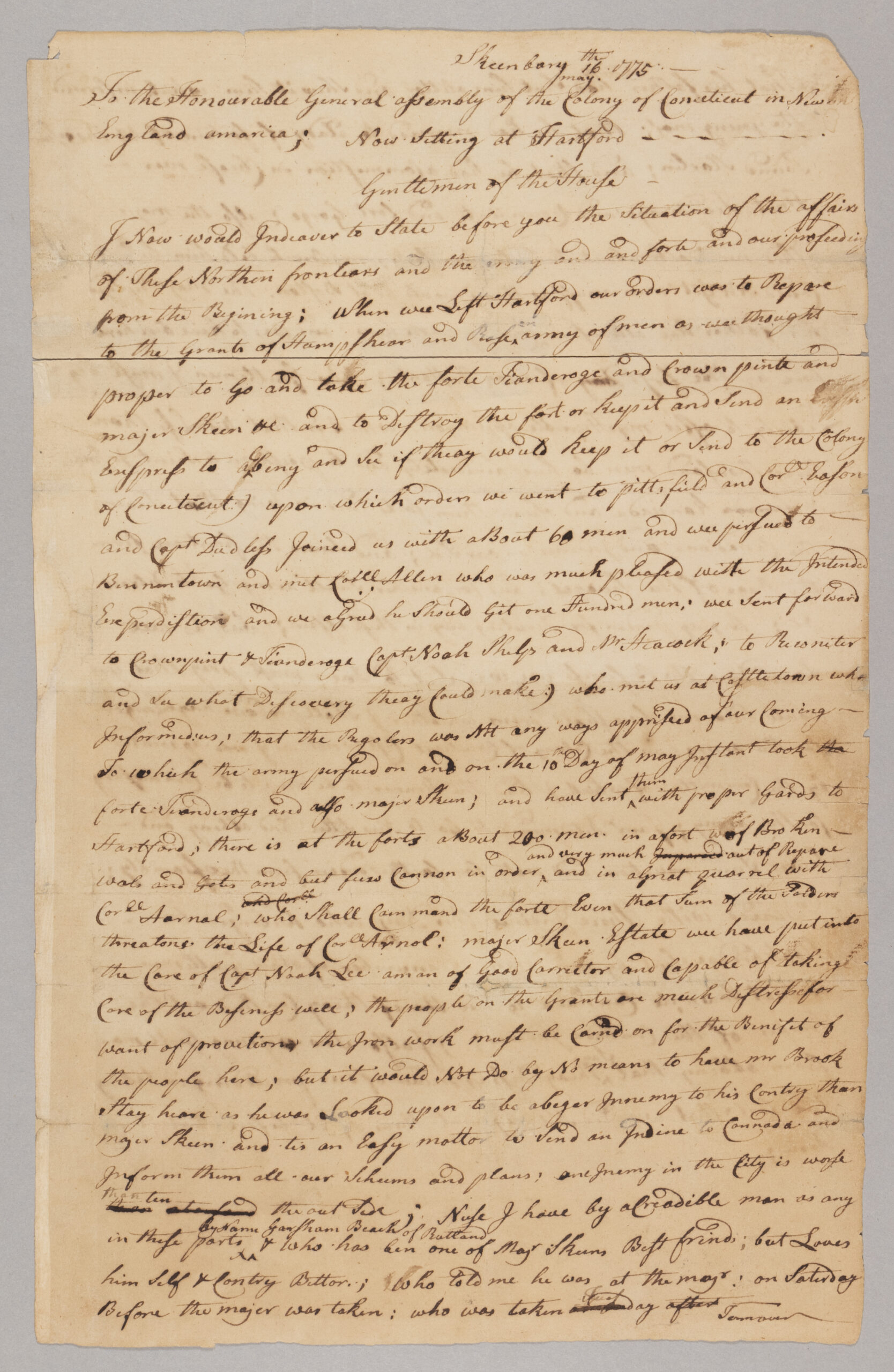 “Scheems and Plans”: Skenesborough After the Capture of Fort Ticonderoga